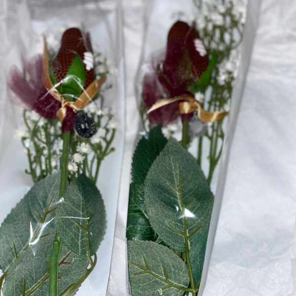 Football Rose, Sport Rose, Football Themed Wedding, Football Senior ...