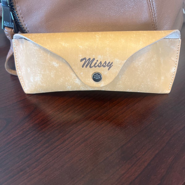 Personalized Leather Sunglasses Case, Ray Ban Case, Eyeglasses Glasses ...