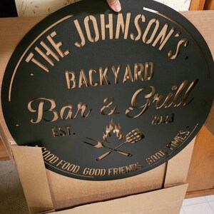 Custom Metal Kitchen Sign-nana's Kitchen Metal Sign-personalized ...