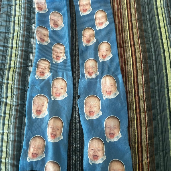 Custom Face Socks, Personalized Photo Socks, Picture Socks, Face on ...