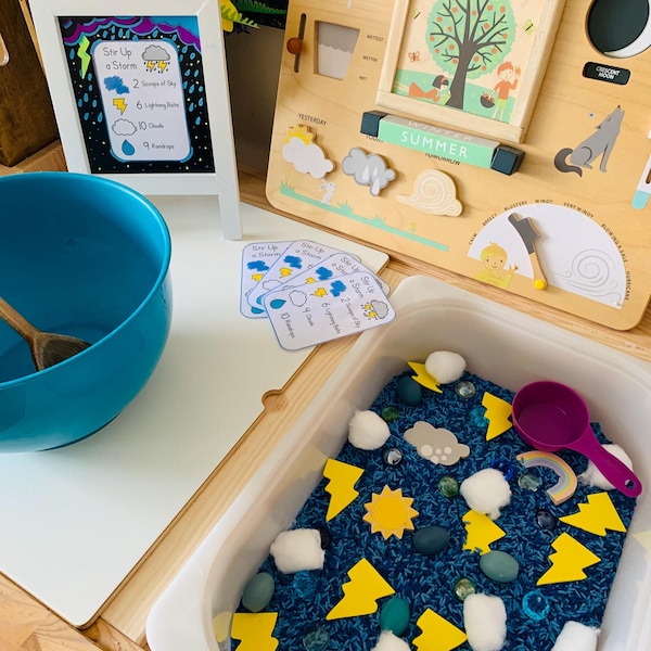 Stir up A Storm Sensory Bin Digital Download Cards Only - Etsy