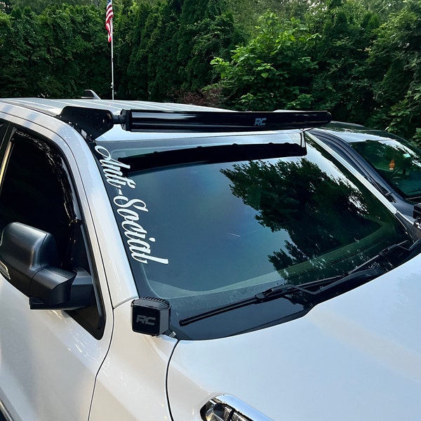 Anti-social 22" Windshield Vinyl Decal JDM Car Diesel Truck Boost Turbo ...