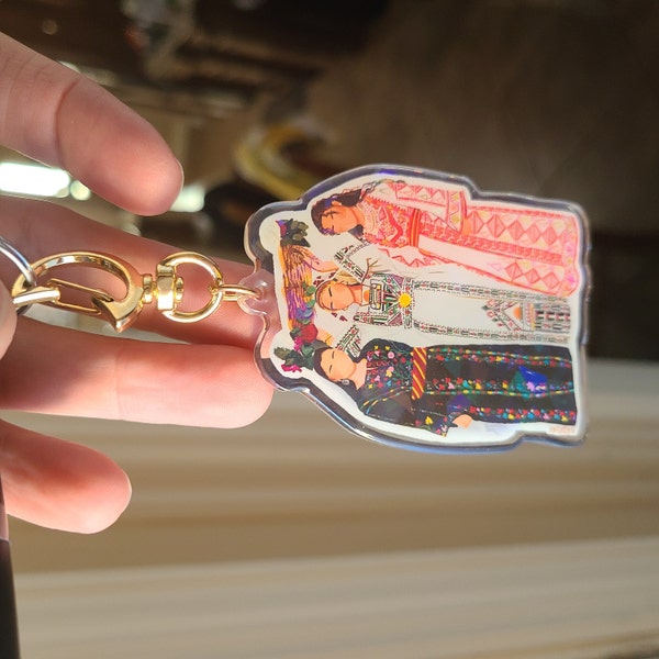 Palestinian Keychains - Epoxy Resin Holographic Keychains | Palestine ...