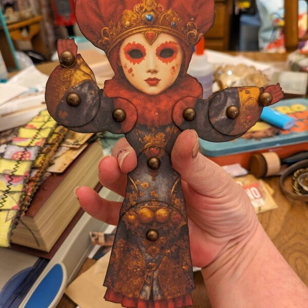 Nancy the Rabbit Movable Paper Doll • Vintage-inspired DIY Craft Kit ...