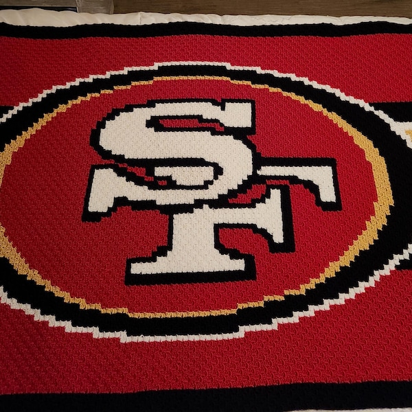 San Francisco 49ers C2C Blanket Pattern - Etsy