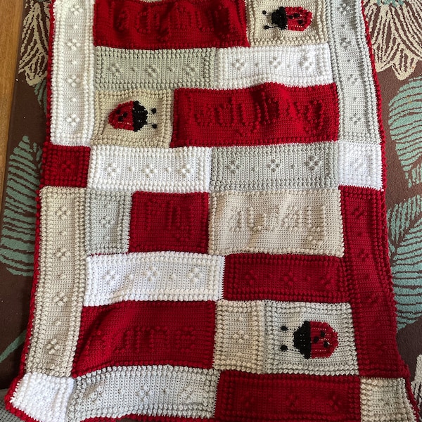 LADYBUG Pattern for Crocheted Blanket - Etsy