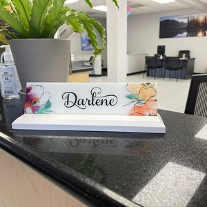 Desk Name Plate Office Supply Personalized Secretary Sign Gift | Etsy