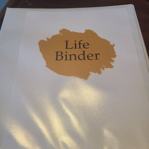 Life Binder, Home Management Binder, Emergency Binder, Life Organizer ...
