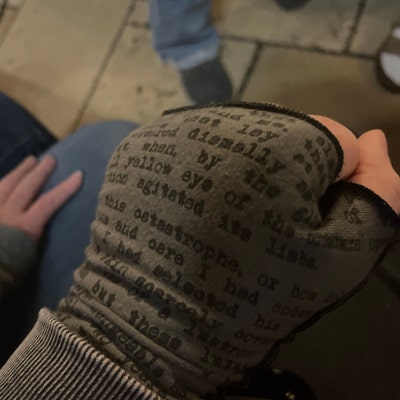 Peter Pan Writing Gloves Fingerless Gloves, Arm Warmers, J.M. Barrie ...