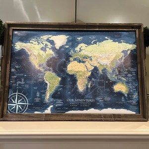 Gold Map Push Pins Map Push Pins for Your Favorite - Etsy