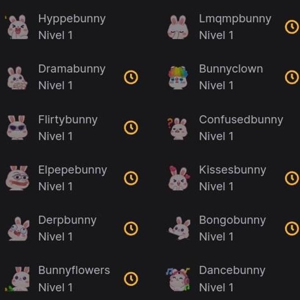 Cute Bunny Animated Emote | Bongo Emote | Kawaii White Rabbit Emoji for ...