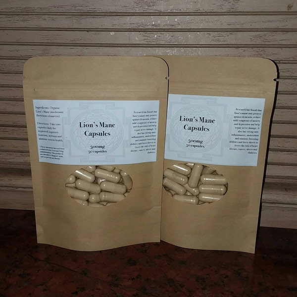 Lion’s Mane Capsules - Etsy