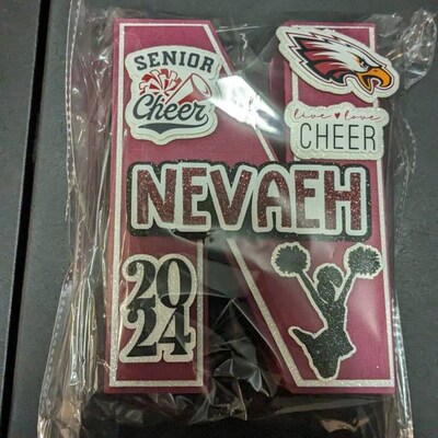 Cheer Team Gifts 3D Letter Personalized Cheerleader Gift Cheer Coach ...