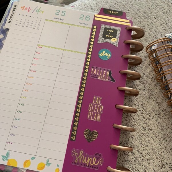 Happy Planner Bookmark, Planner Supplies, Planner Insert, Planner Tabs ...