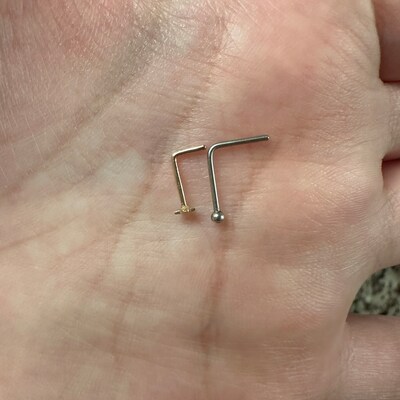 20G Chain Double Nose Stud/nose Piercing/nose Chain/nose Jewelry/summer ...