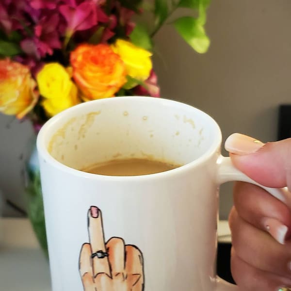 Ring Finger Engaged Mug, Coffee Mug, Does This Mug Make Me Look Engaged ...