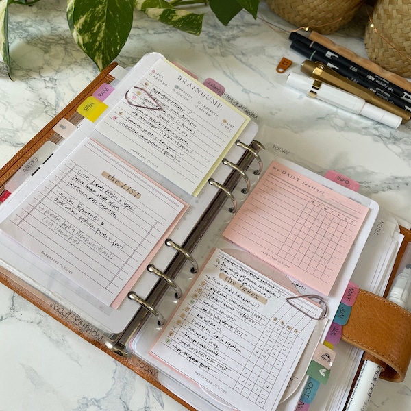 POCKET - NOTES - 2 Sets of Minimal NOTES Designs, Printable Inserts - Etsy