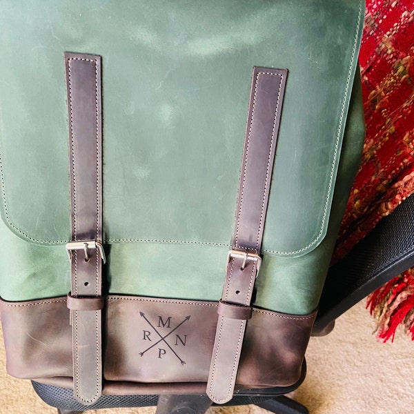 Leather Laptop Backpack Women, Custom Leather Backpack, Womens Laptop Backpack, College Backpack ...