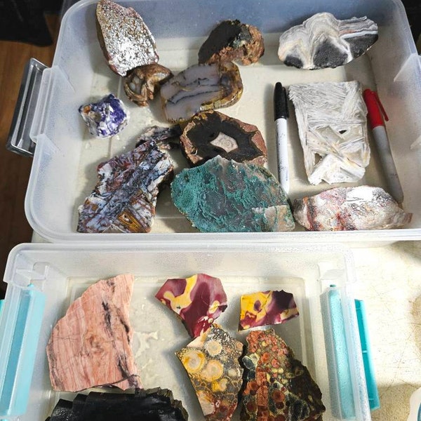 Mystery Rock Box; Crystals, Minerals, Slabs and More! - Etsy