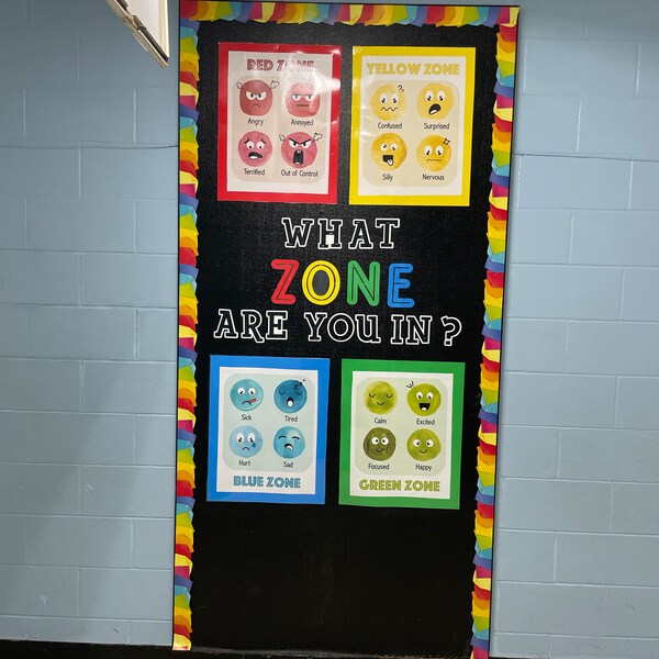 Zones of Self-regulation, Feelings Poster, Emotions Chart, School ...