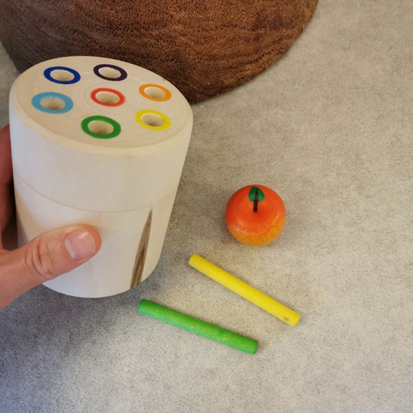 Matchstick Color Drop Sorter Toy Baby Development Learning Game ...