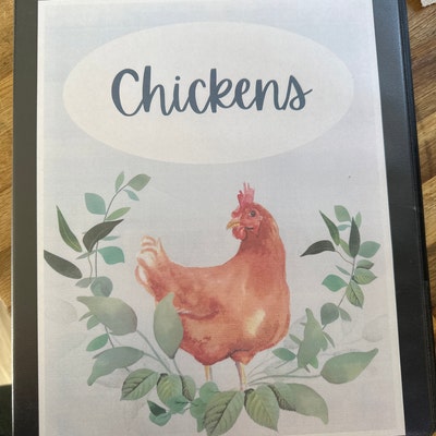 Chicken Journal Printable Chicken Record Keeping Journal Chicken Record ...