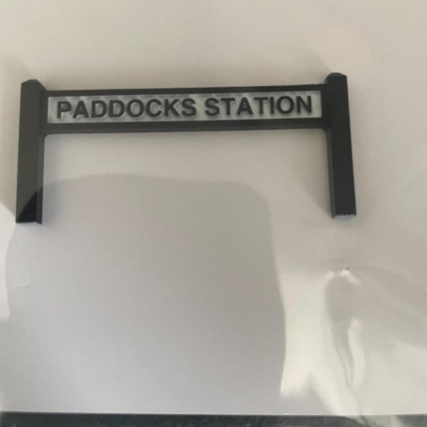 Model Railway Street Sign OO Gauge Personalised Road Sign 1:76 Scale ...