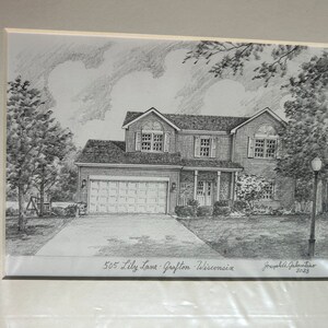 Custom Home Portrait, Hand Drawn, Original House Sketch, Home Drawing ...