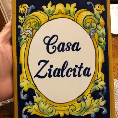 Spanish House Number Tile , Signs for Home, Personalized Tile, Ceramic ...