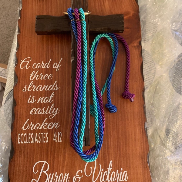 A Cord of Three Strands, Knot-tying Ceremony, Ecclesiastes 4:12 ...