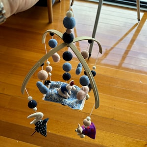 Navy Blue Baby Boy Mobile Baby Mobile Boy Baby Boy Nursery Mobile Felt ...