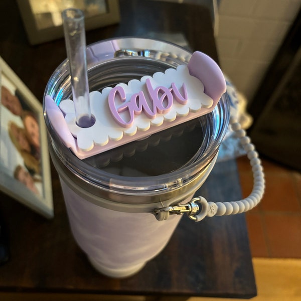 Stanley Name Plate Scalloped Stanley Cup Accessories Personalized ...