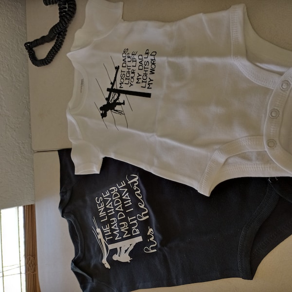 Lineman Baby Bodysuit Powerlines Baby Shower Gift the Lines May Have My ...