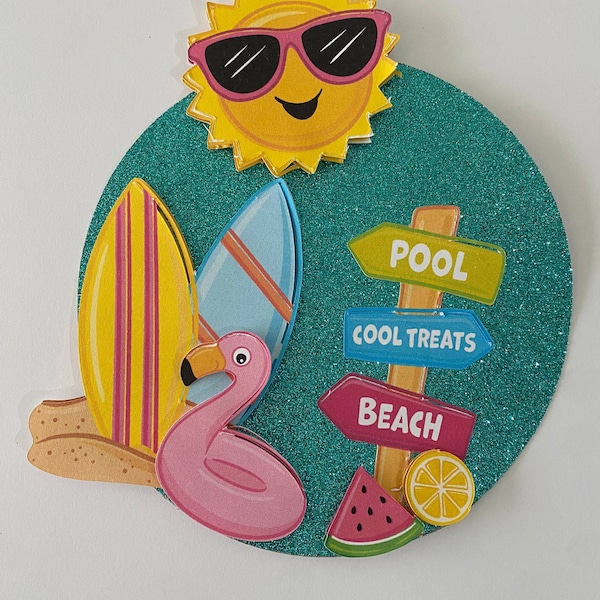 Summer Beach Clipart - Pool Party Clip Art - Beach Party Clipart - Cute ...