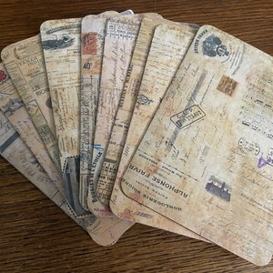 9, Vintage,paper, File Folders, Pockets, Tags, Kit, Digital, Download ...