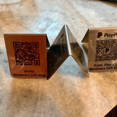 Metal QR Codes-business Logo Restaurants Menu QR Code Sustainable and ...
