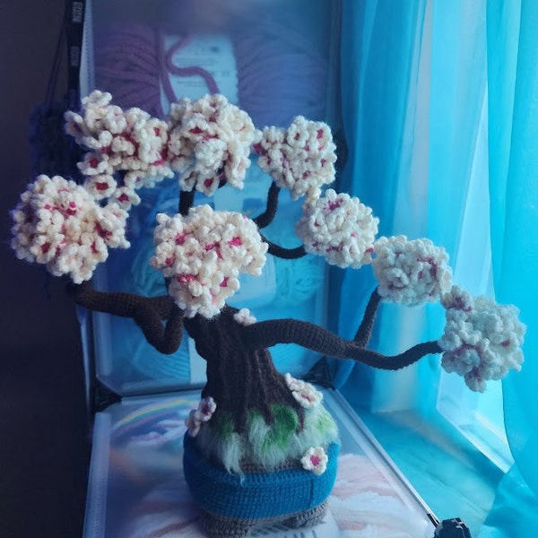 Large Everlasting Cherry Blossom Bonsai in Crochet - Etsy