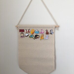 Large Blank Canvas Banner, Enamel Pin Banner, Pin Banner, Pin Pennant ...