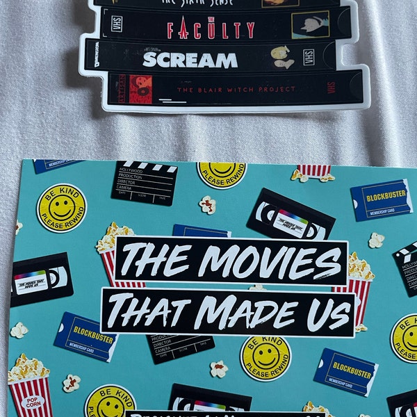 90s Horror Movie VHS Stack Sticker Halloween Stickers - Etsy