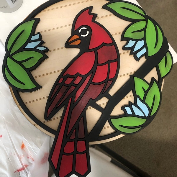 CARDINAL SVG Laser Cut Files for Glowforge Laser Cutter Artwork Vector ...