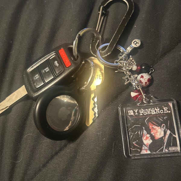 MCR - “three Cheers for Sweet Revenge” Beaded Album Keychain Phone ...