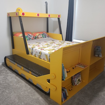 Full Size Bulldozer Bed PLANS plans Only, Create a Construction Themed ...