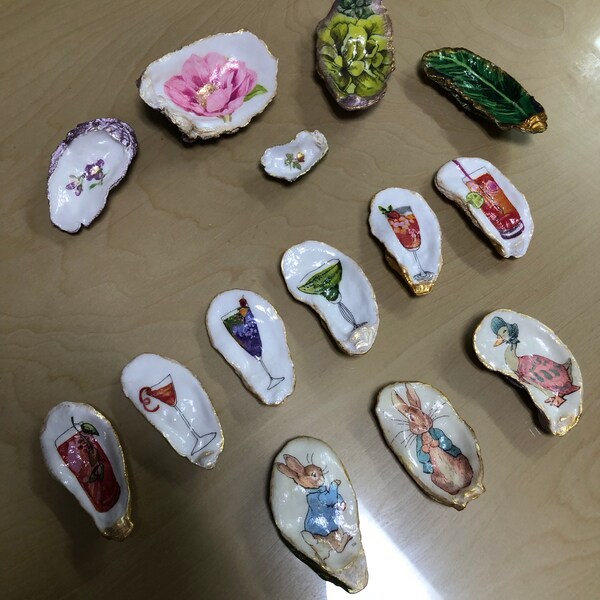 Oyster Shell Art - Etsy