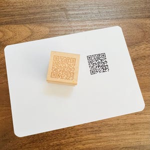 Custom QR Code Rubber Stamp - Personalized Website Stamp - Etsy