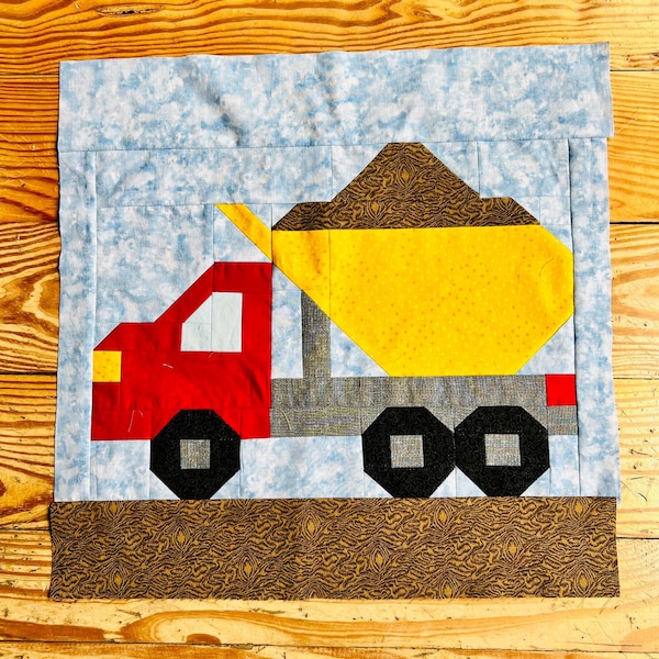 PDF Quilt Block Pattern – Dump Truck – Vehicle Quilt - Etsy