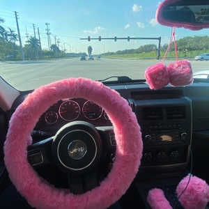 Universal Faux Wool Fluffy Cow Print Wheel Cover Set - Etsy