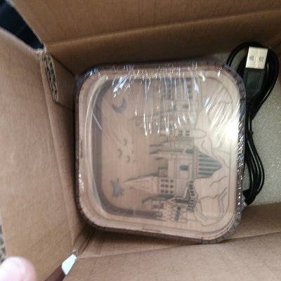 Moon River Music Box Theme Music Chest Wooden Engraved Handmade Vintage ...