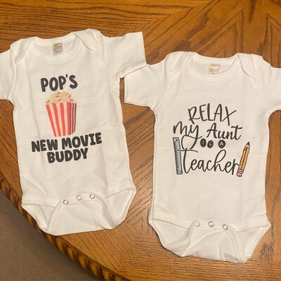 Relax My Mom is a Teacher Onesie® for Baby Girl or Boy, Teacher Baby ...