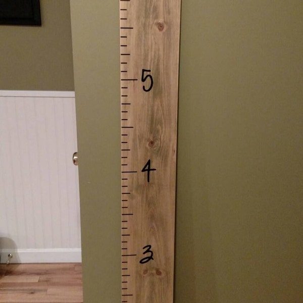 DIY Growth Chart Ruler Vinyl Decal Kit - Girl's Style - Etsy