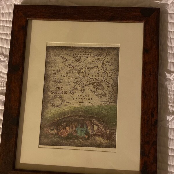 Hobbiton Landscape Printable Art Decor of Map, Lord of the Ring ...